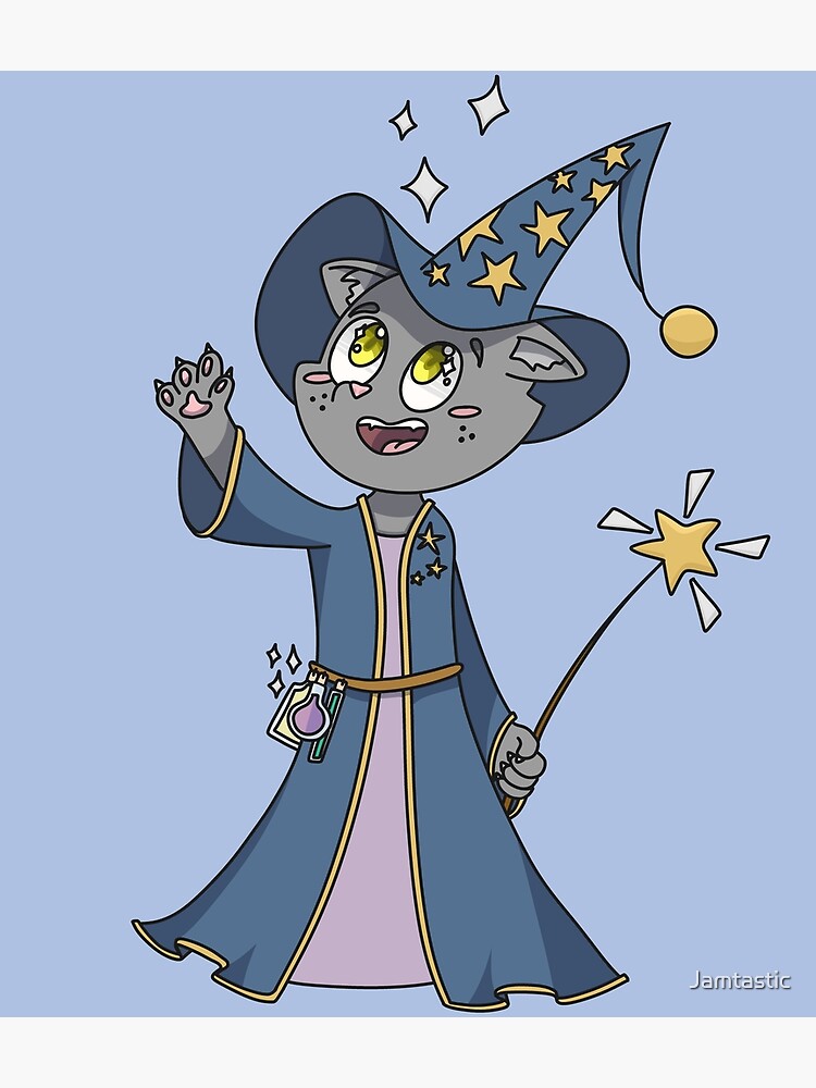"Wizard Cat" Canvas Print for Sale by Jamtastic | Redbubble