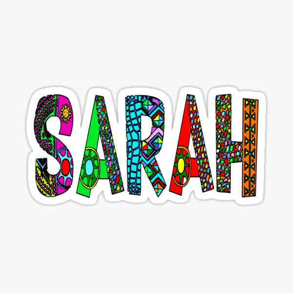 "SARAH COLLECTION " Sticker for Sale by Attiva | Redbubble