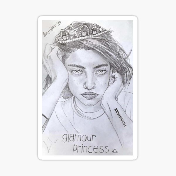"Melina" Sticker for Sale by missislittlezen | Redbubble