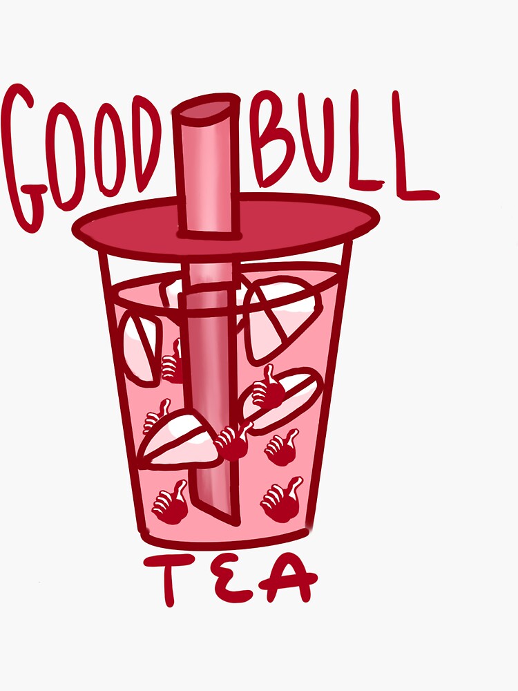"Good Bull Bubble Tea" Sticker for Sale by Melsrover | Redbubble