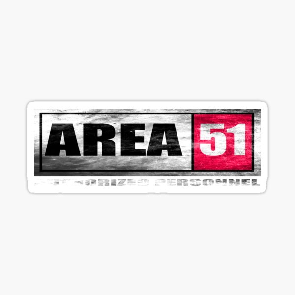 "Area 51 " Sticker by bitcam18 | Redbubble