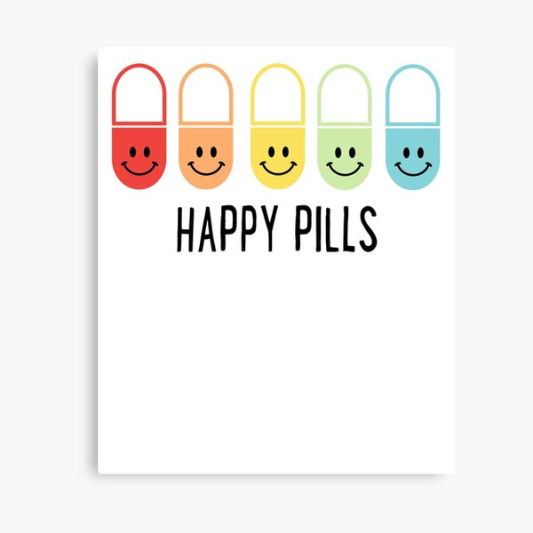 Happy Pills Wall Art | Redbubble