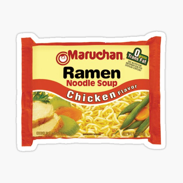 "Maruchan Chicken Flavored Ramen" Sticker for Sale by sowwea | Redbubble