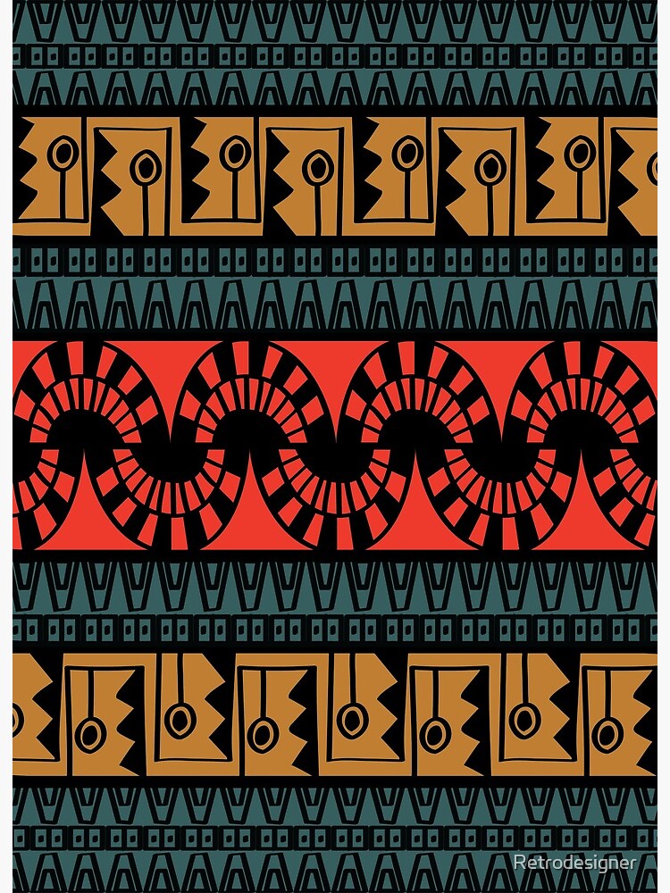 Inca Art Patterns Aztec Inca Ethnic Patterns Black & White Afbeelding
