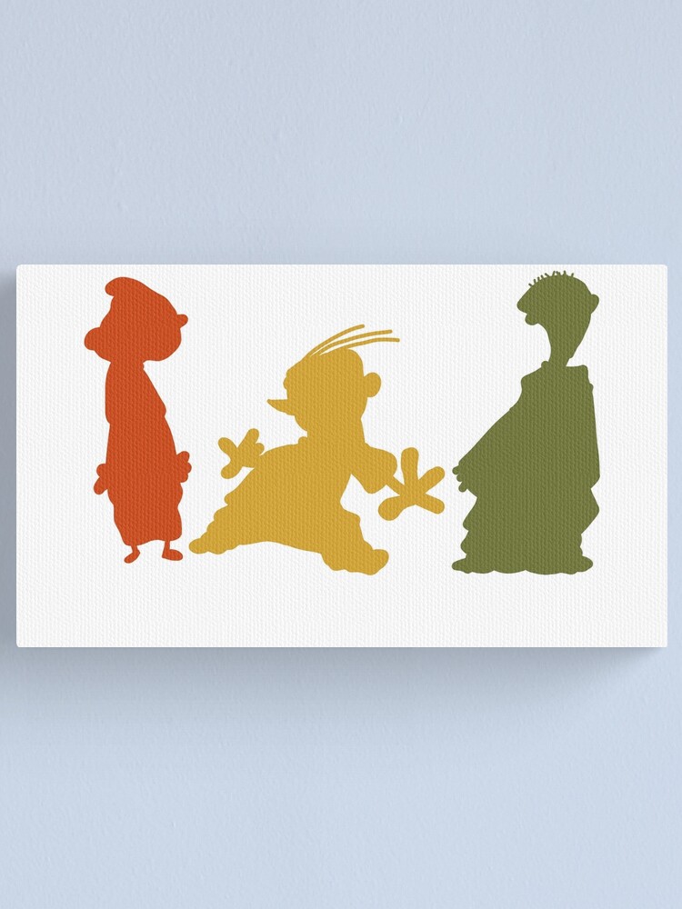 "Ed, Edd n Eddy Silhouettes" Canvas Print for Sale by RoserinArt ...