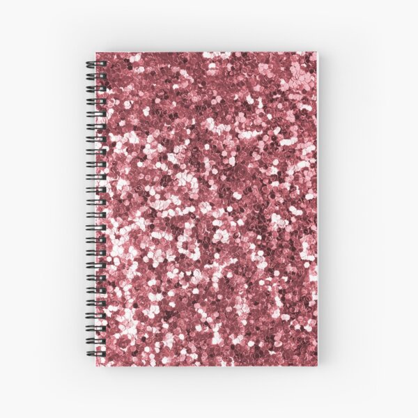 "Icy Pink Glitter " Spiral Notebook by newburyboutique | Redbubble