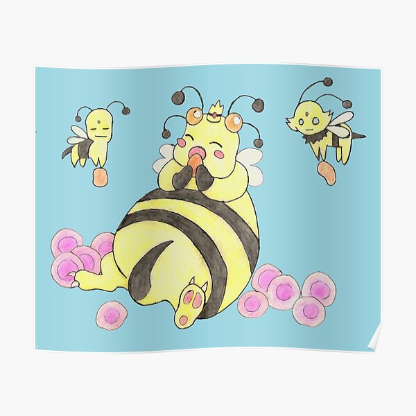 "Big Fat Bee-Ling Queen" Poster by derekofspades | Redbubble