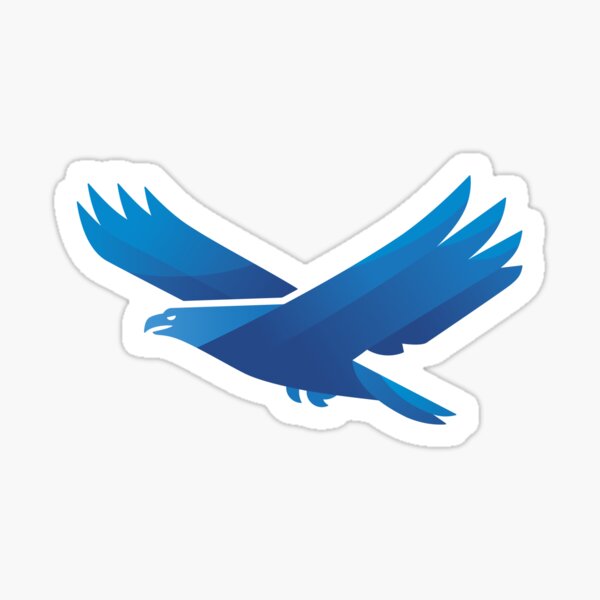 "Blue Eagle" Sticker for Sale by gmcalister | Redbubble