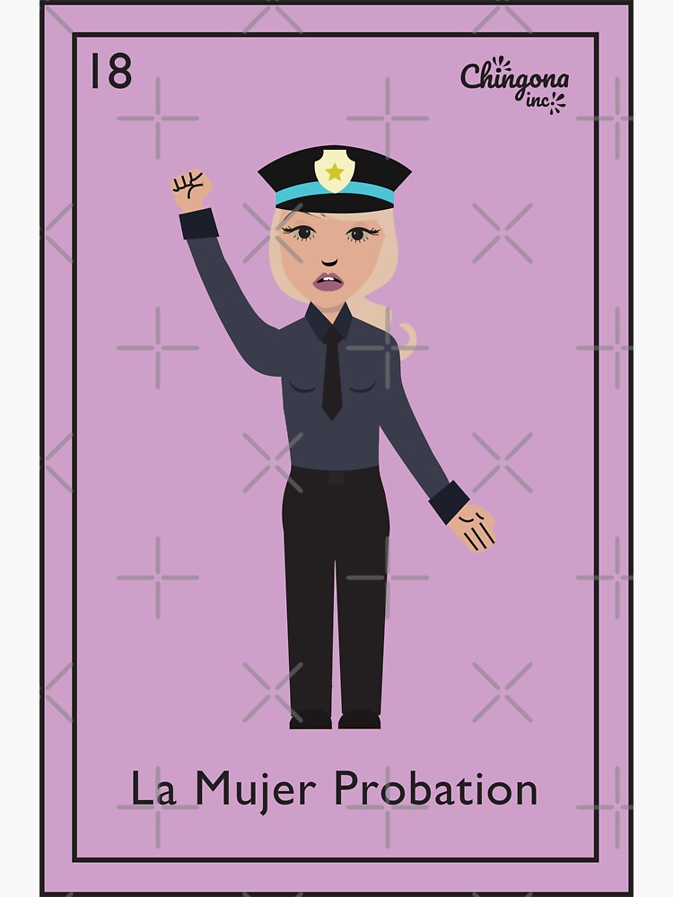 "La Mujer Probation" Sticker by vosio | Redbubble