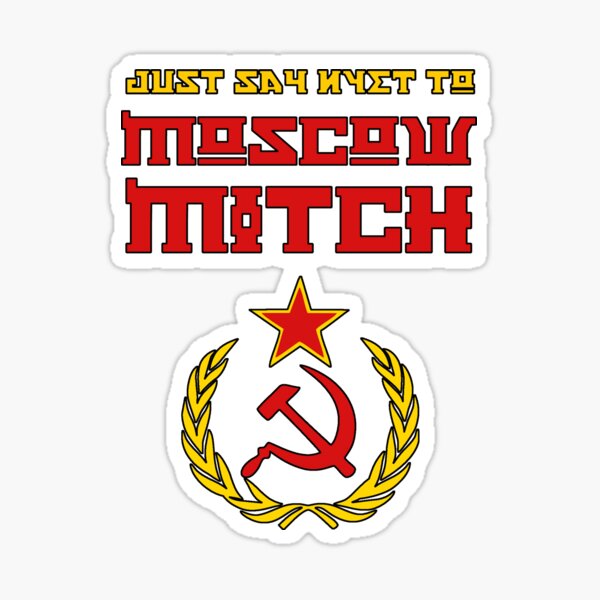 "Just Say Nyet to Moscow Mitch - Soviet Hammer and Sickle" Sticker by ...