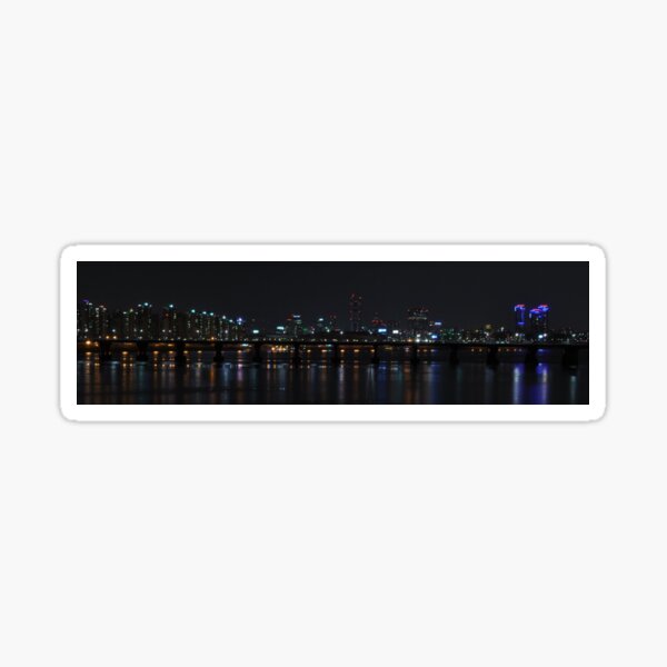 "Seoul on the Han River" Sticker by CEccleston | Redbubble