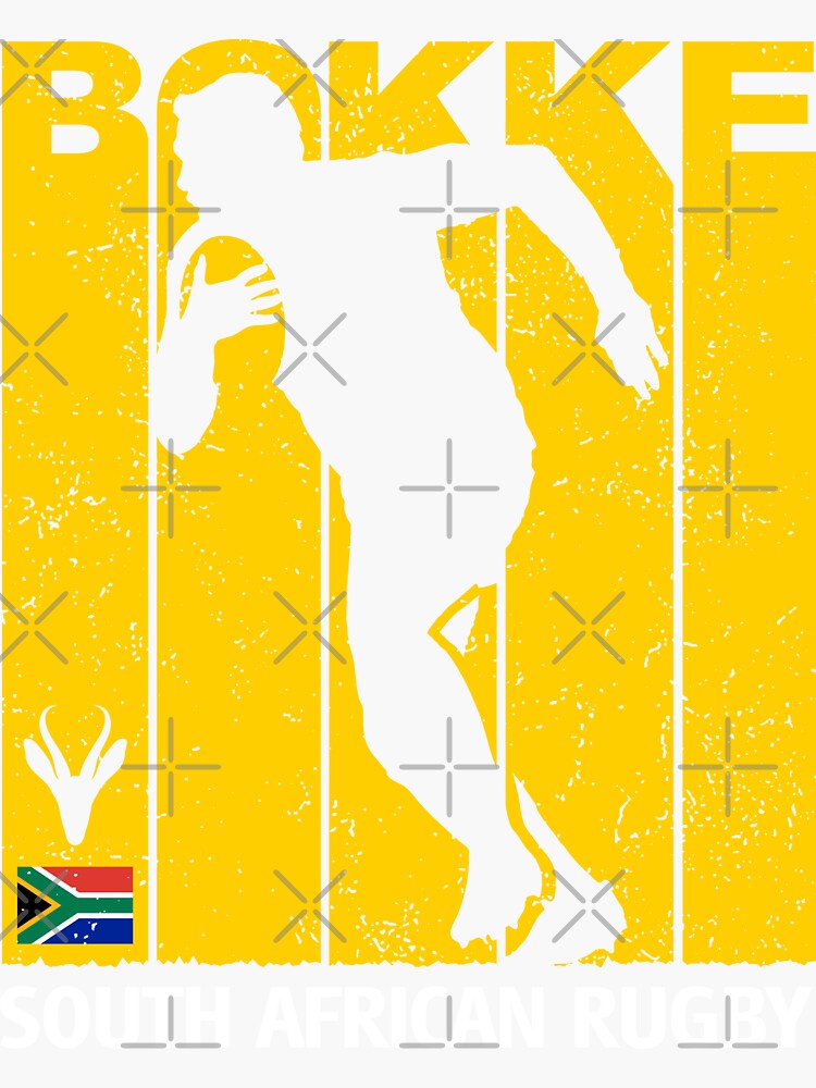 "South African Flag Rugby Player" Sticker for Sale by d247 | Redbubble