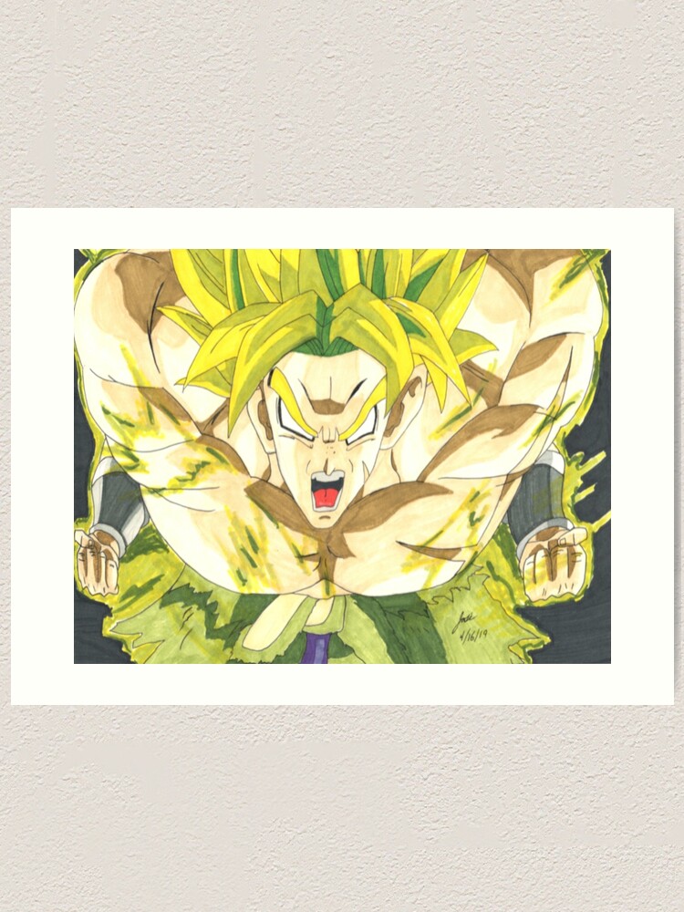 "Broly" Art Print by healurself13 | Redbubble