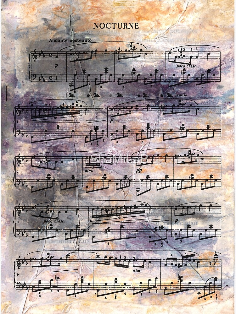 "Chopin - Nocturne" Poster for Sale by ShaMiLaB | Redbubble