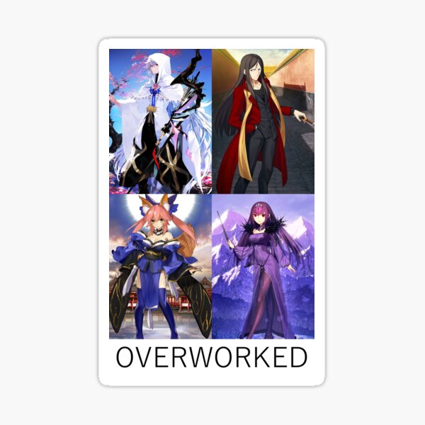 "Fate Grand Order (FGO) - The Overworked Club" Sticker for Sale by ...