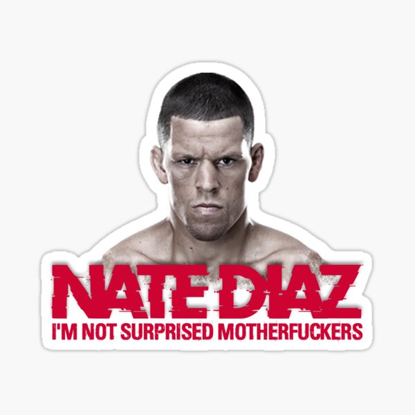 "Nate Diaz" Sticker by MMATEES | Redbubble
