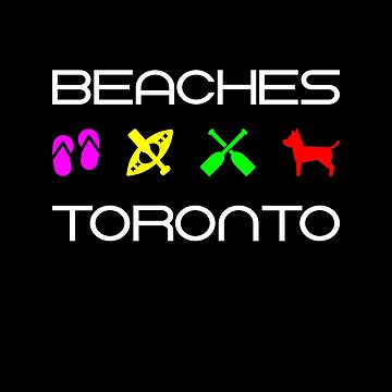 "Beaches Toronto Four Icons Dark Color" Kids T-Shirt for Sale by ...
