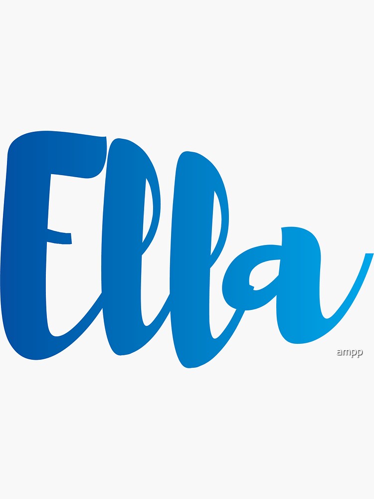 "Ella" Sticker for Sale by ampp | Redbubble