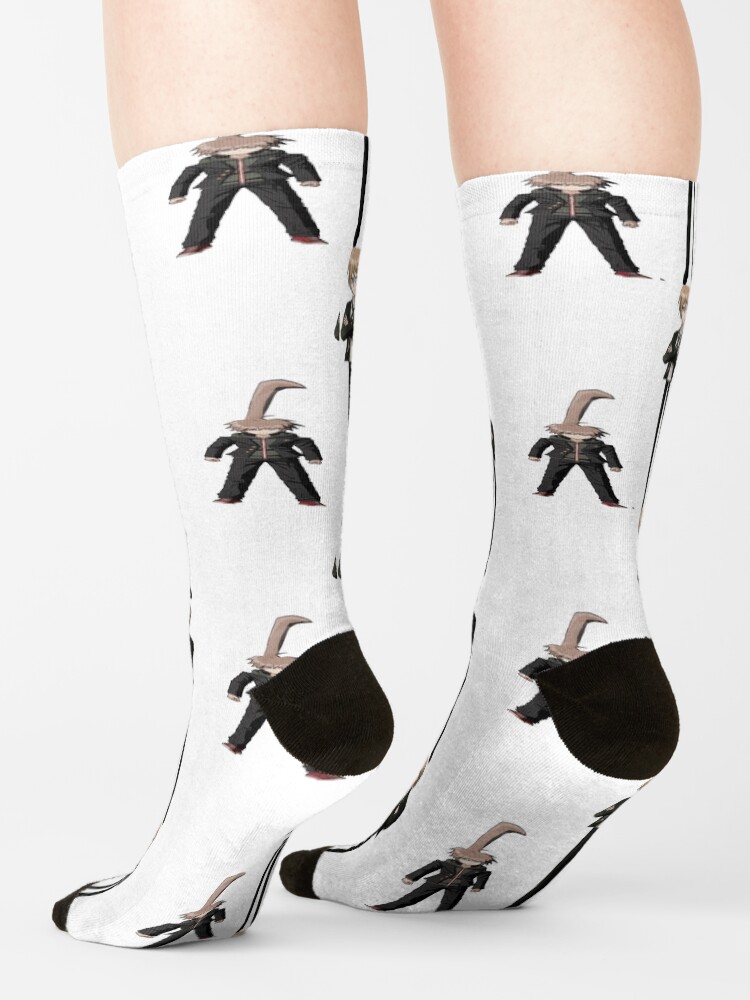 "cursed danganronpa image" Socks by thememesclub | Redbubble