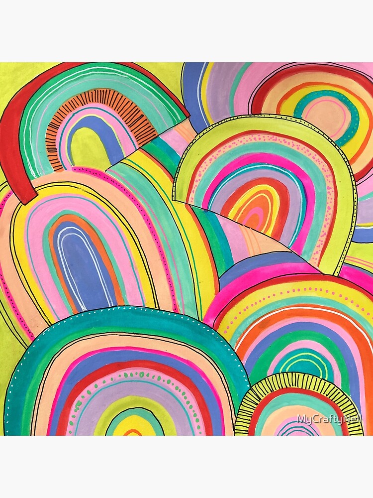 "Rainbow Fun" Poster by MyCraftyNell | Redbubble