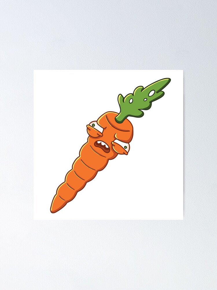 "Angry Carrot" Poster by Jackie3188 | Redbubble