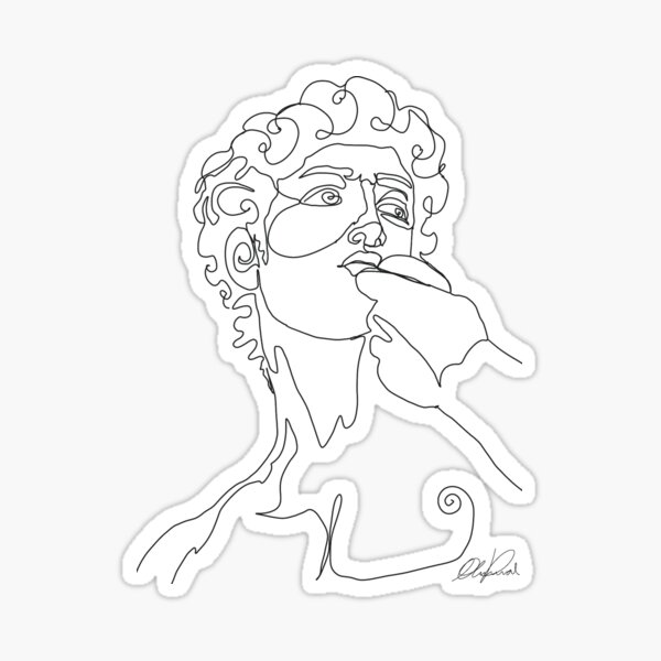 "Statue of David" Sticker for Sale by Livsartcorner | Redbubble