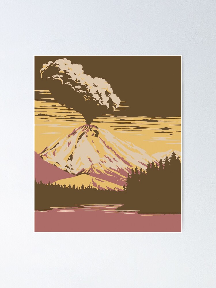 "Volcano - Supervolcano - Volcanic eruption - Crater - Lava" Poster for ...