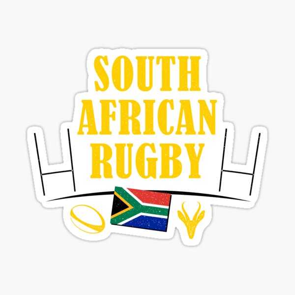 "South African Flag Rugby" Sticker for Sale by d247 | Redbubble