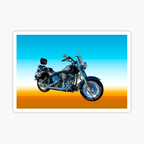Harley Davidson Fat Boy Stickers | Redbubble