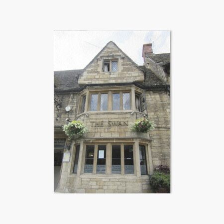 "Swan Inn, Lechlade" Art Board Print by lezvee | Redbubble