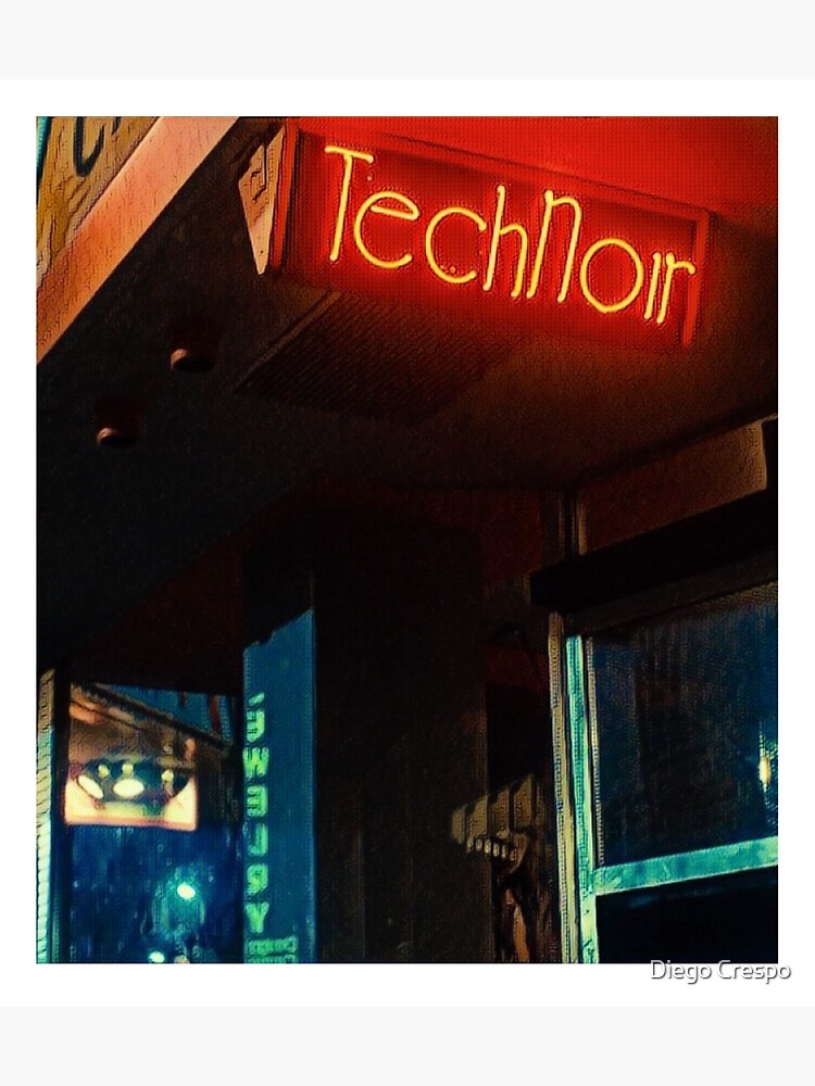 "Tech Noir" Art Print for Sale by diegowafflez | Redbubble