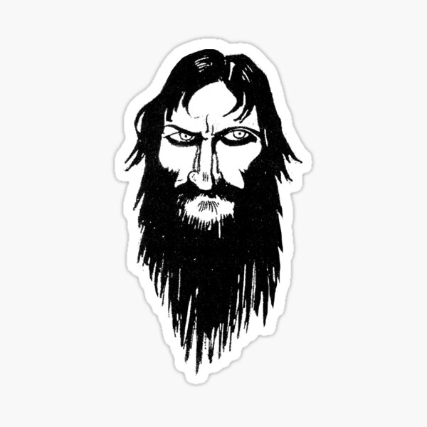 Pegatina «Rasputin De Dibujos Animados» de Pkfridley | Redbubble