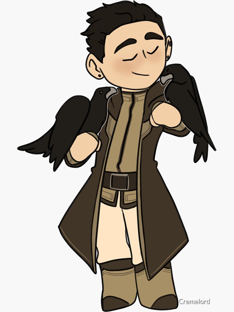 "Crow Master" Sticker for Sale by Cremelord | Redbubble