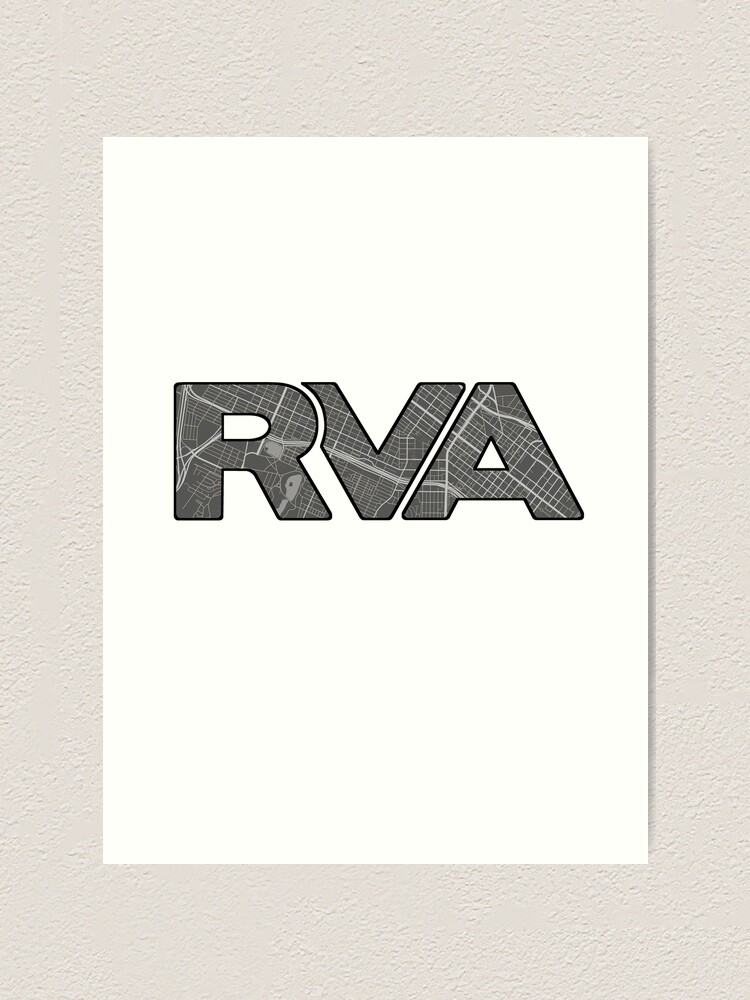 "RVA Map Logo - City Streets in The Fan District of Richmond, Virginia ...
