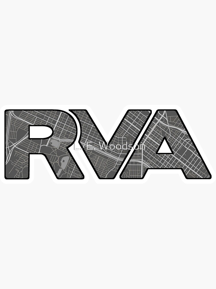 "RVA Map Logo - City Streets in The Fan District of Richmond, Virginia ...