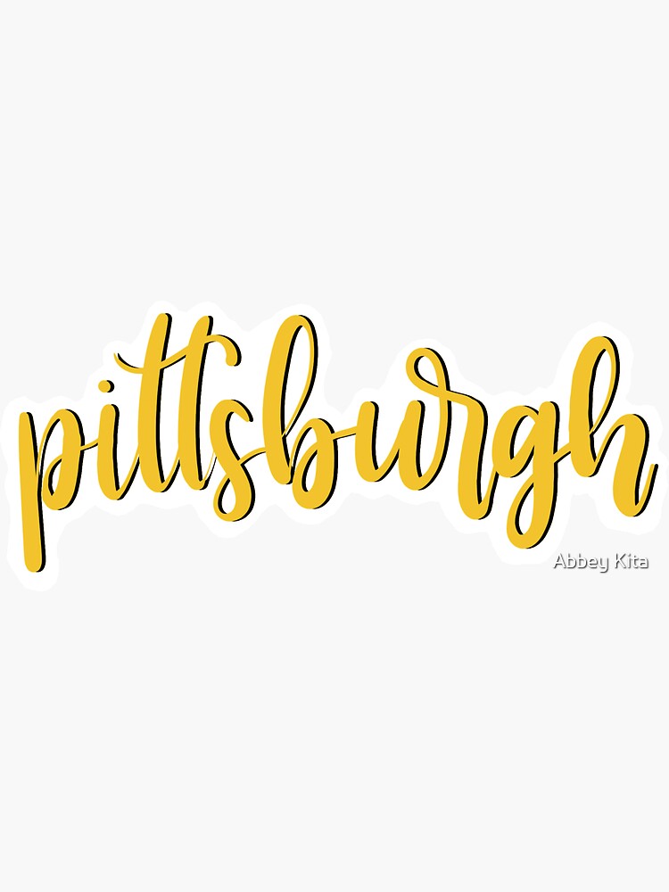 "Pittsburgh" Sticker by adk78 | Redbubble