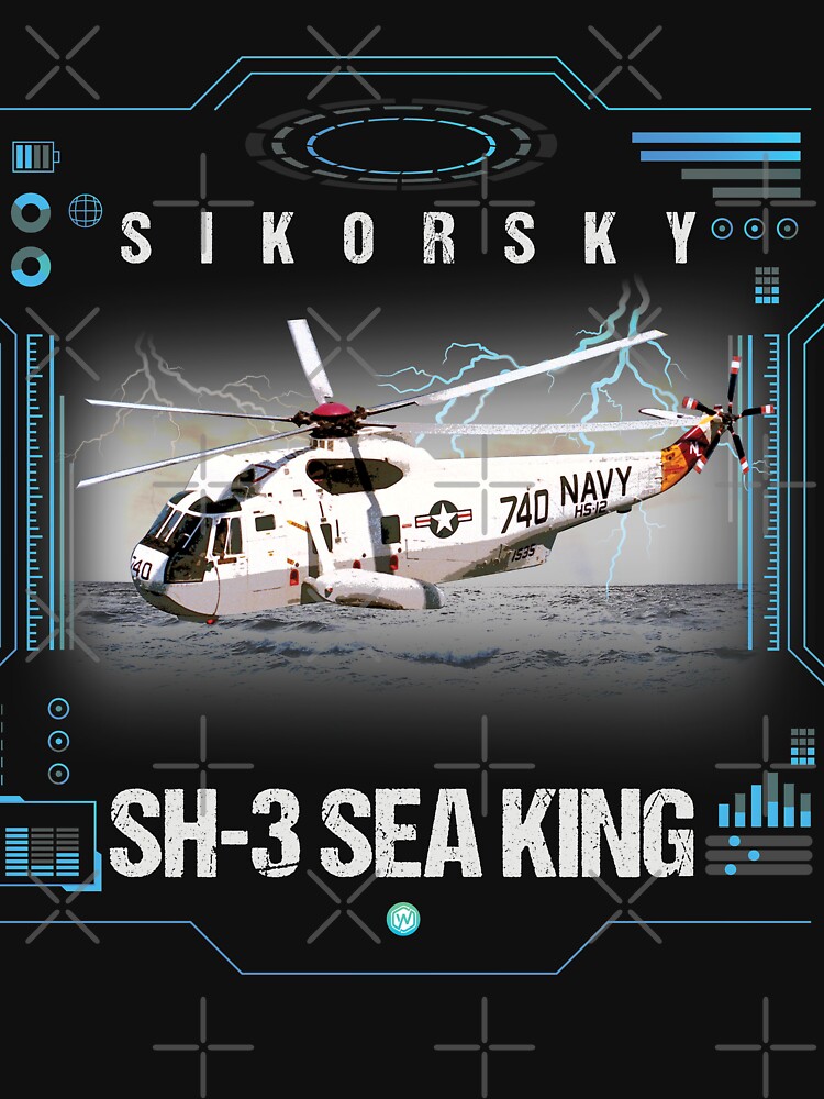 "SH3 Sea King Helicopter Crew Gift" T-shirt for Sale by woormle ...