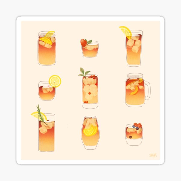 "Summer Time Iced Tea" Sticker for Sale by KiellR | Redbubble