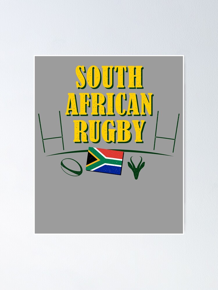 "South African Flag Rugby" Poster for Sale by d247 | Redbubble