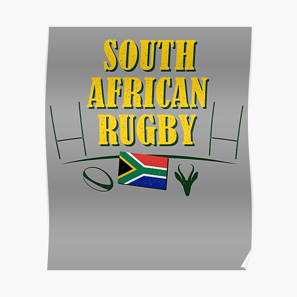 "South African Flag Rugby" Poster for Sale by d247 | Redbubble