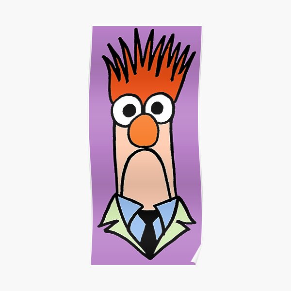 Beaker Muppet Posters | Redbubble