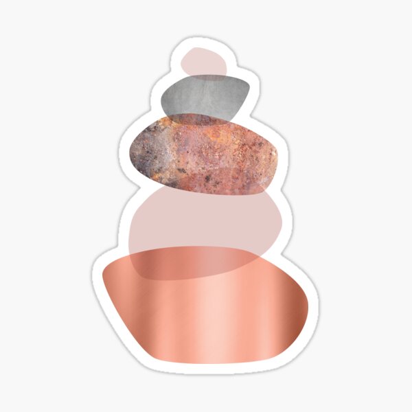 "Blush and Copper Balance" Sticker for Sale by UrbanEpiphany | Redbubble