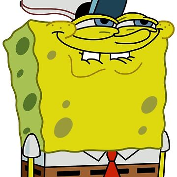 Pegatina for Sale con la obra «Bob Esponja Meme» de Genetonic | Redbubble