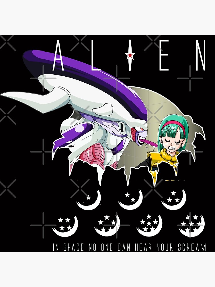 "ALIEN DRAGON BALL frieza bulma vegeta goku dbz predator" Poster by ...