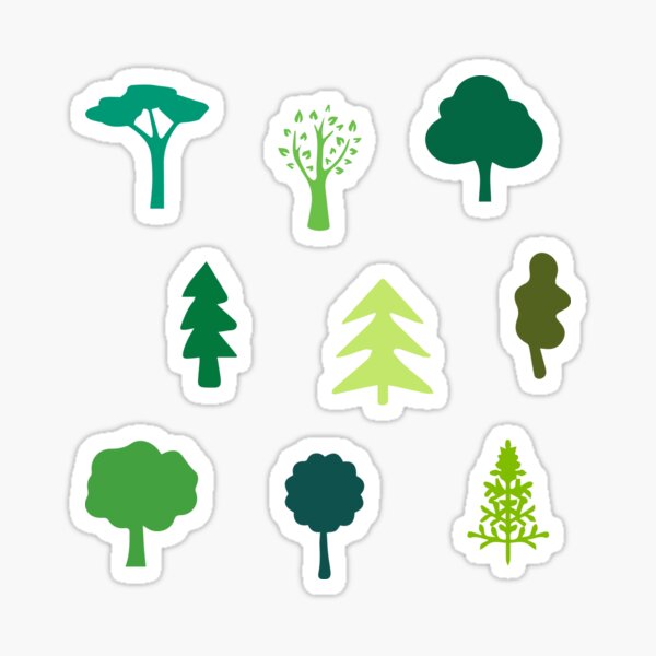 "Trees" Sticker for Sale by stetterh | Redbubble