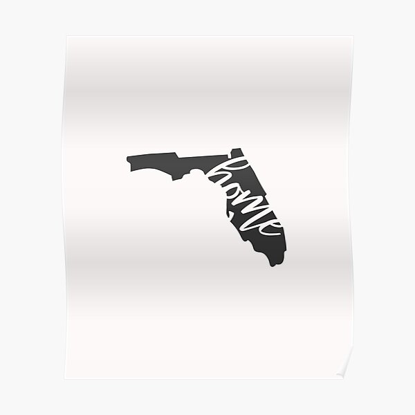 Póster «Diseño del esquema del estado de origen de Florida, regalo ...
