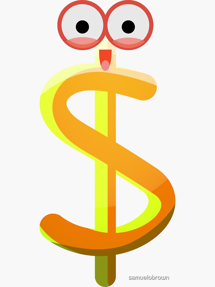 "cute funny money" Sticker by samuelobrown | Redbubble