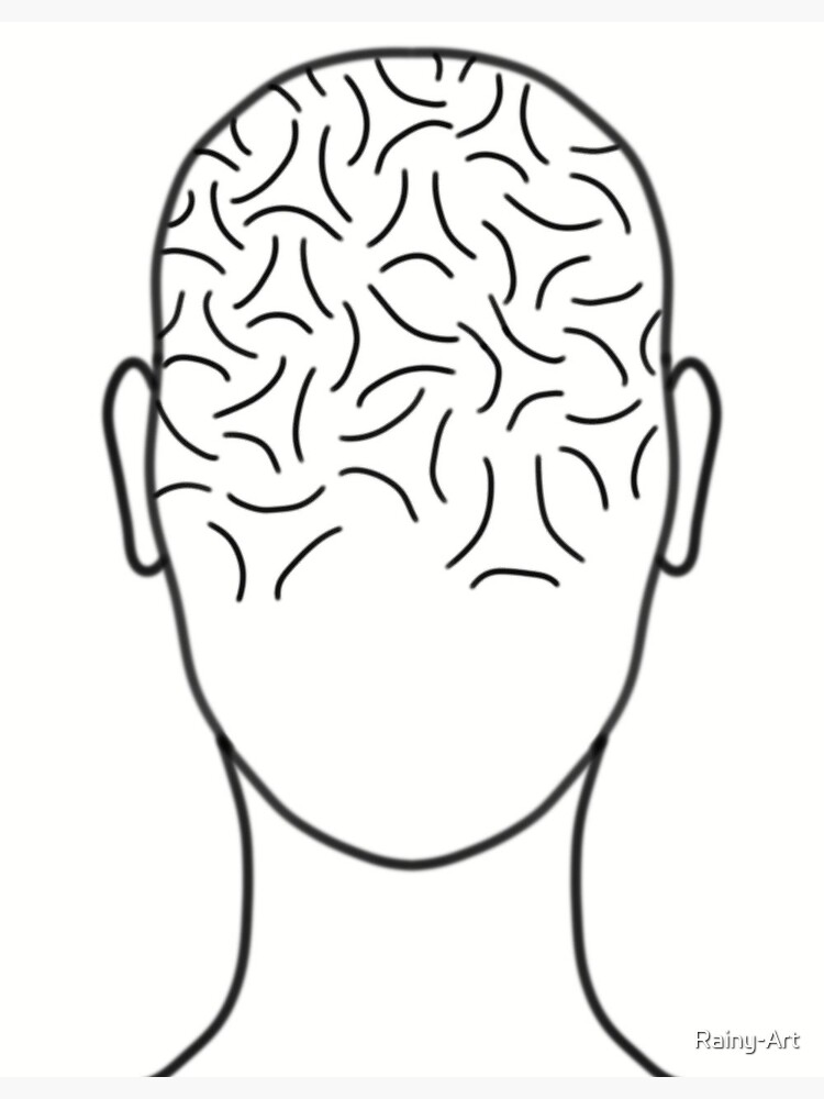 "Rage Head" Sticker by Rainy-Art | Redbubble