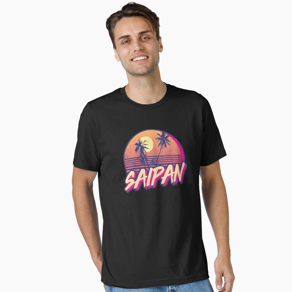 "Retro Saipan Sunset Beach Graphic" Sticker for Sale by Bryce-LiSi ...