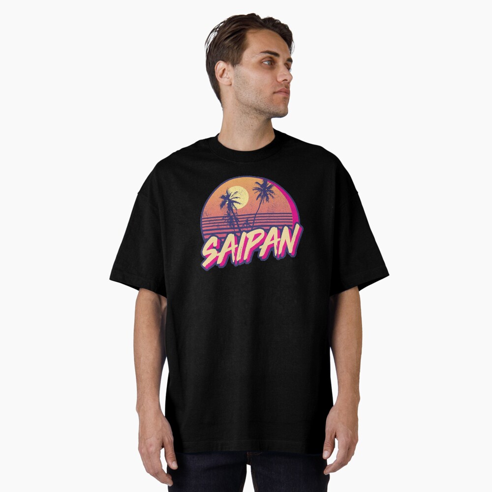 "Retro Saipan Sunset Beach Graphic" Sticker for Sale by Bryce-LiSi ...